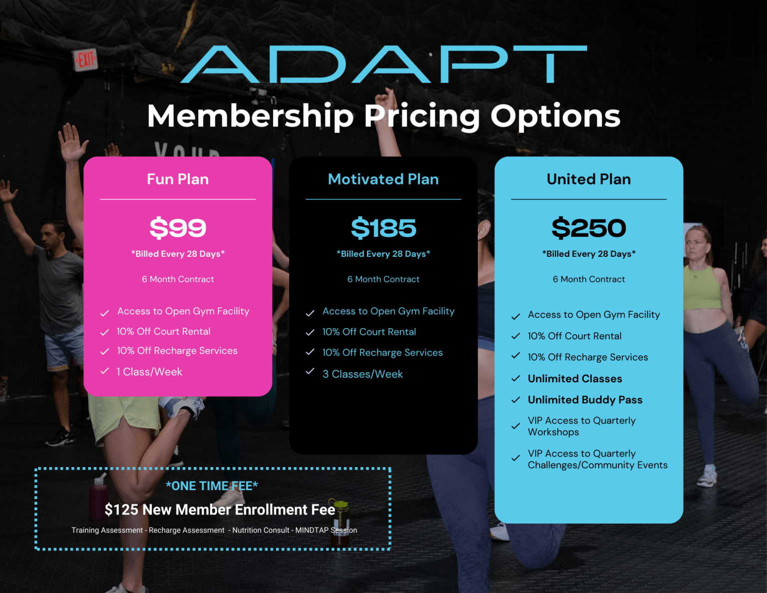 Fitness Memberships - Train Adapt